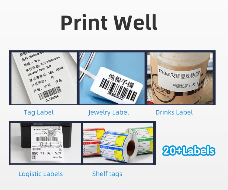 100mm Barcode And Lable 4" Self Adhesive Address Supermarket Thermal 4 ...