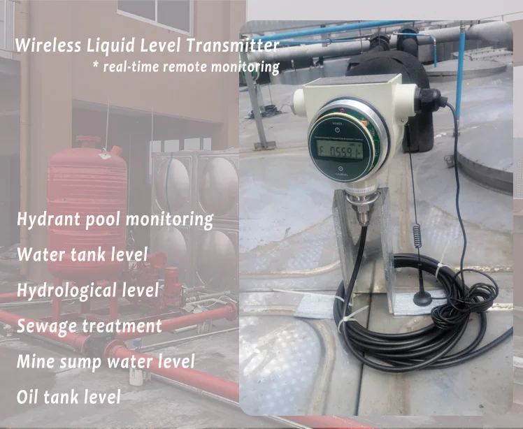 Lorawan Lora Wireless Liquid level sensor wireless tank level ...