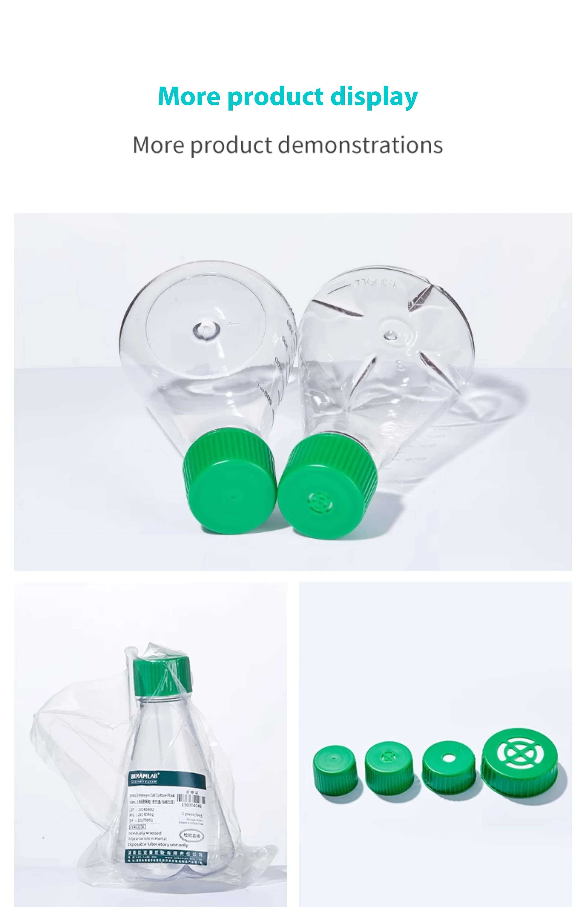 Biological Sterile Plastic Triangle Shake Flask 125/100/250/500ml ...