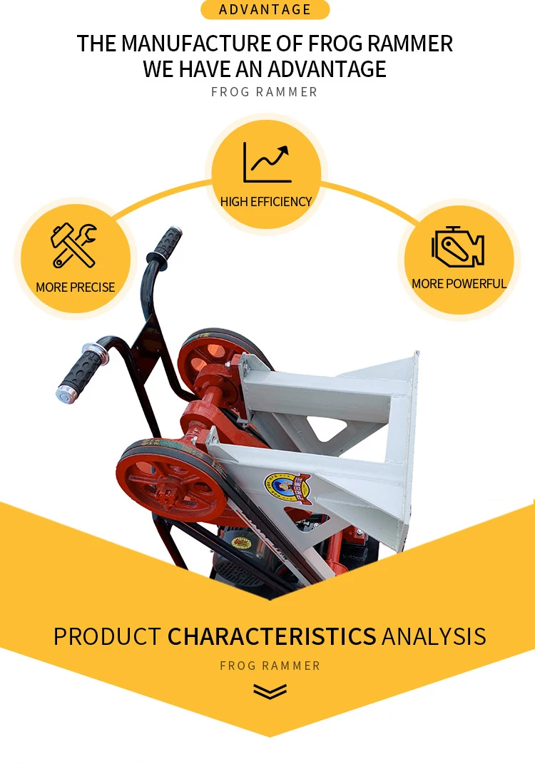 Frog Tamping Rammer Electrical Soil Earth Tamping Compactor Plate ...
