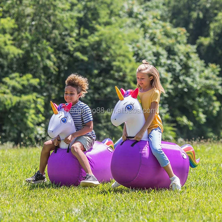 Inflatable Hopper Animals Unicorn Race - Kids Ride-on Toy