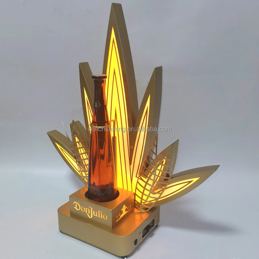 Led Acrylic Champagne Wine Display Holder Alcohol Bottle Presenter For ...