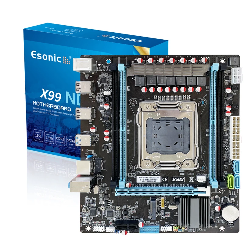 Esonic X99 Motherboard - 4xddr4 Support for Core I7 Xeon
