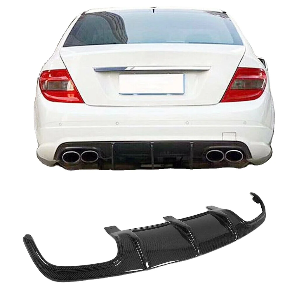 Supply Carbon Fiber Rear Bumper Diffuser Lip For Mercedes Benz W204 C63 ...