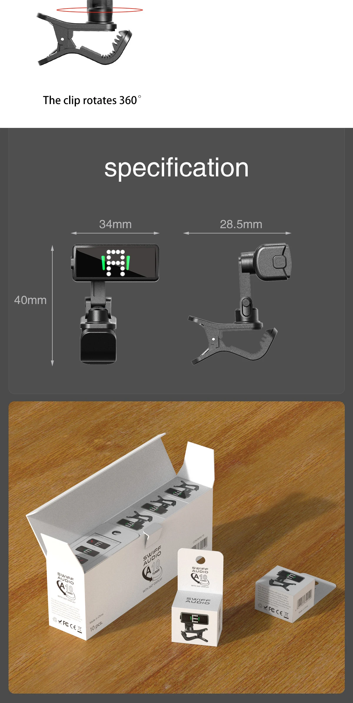 Hot Sale Adjustable Frequency Tuner Suitable For Many Musical ...