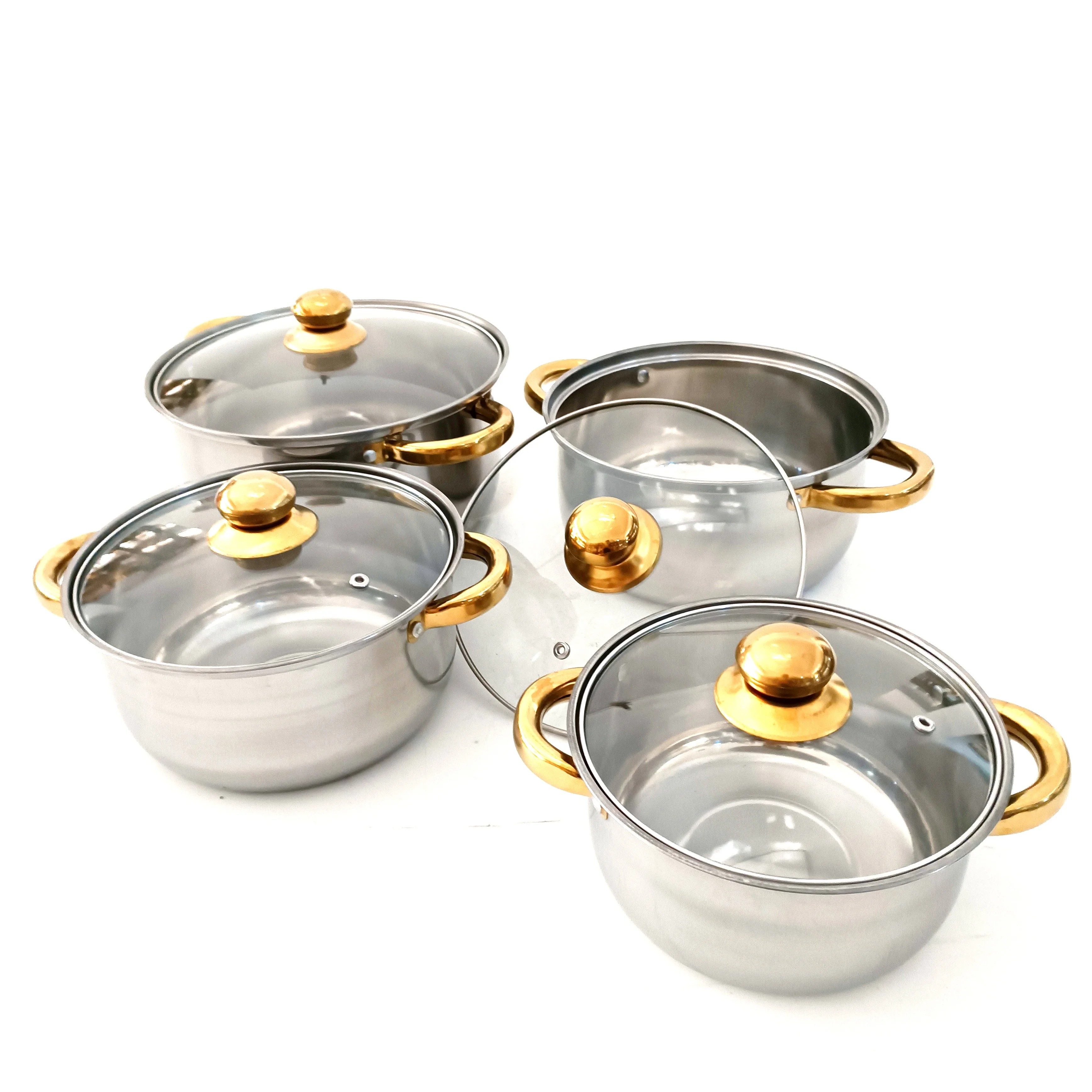 12pcs Cookware Sets Stainless Steel - Versatile Cooking