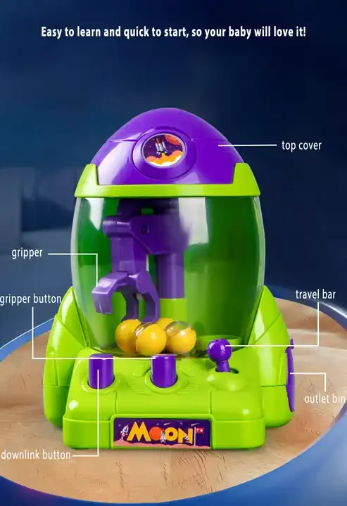 Interactive Rocket Grabbing Toys Claw Machine Ball Mini Claw Machine ...