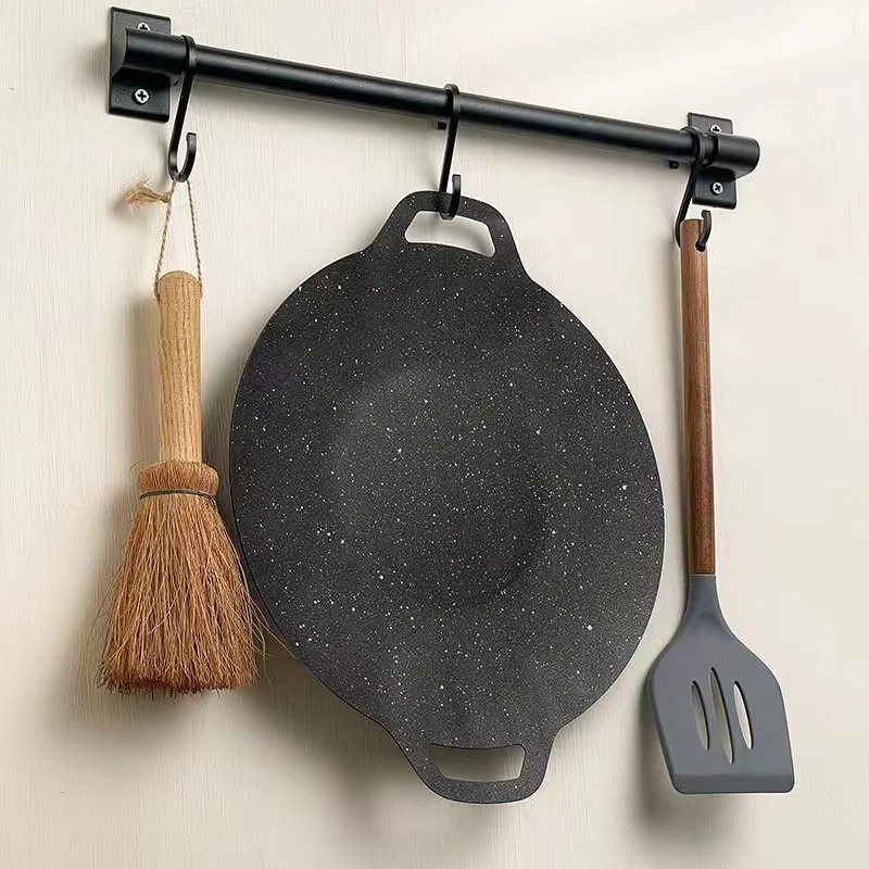 Korean Outdoor Cast Iron BBQ Bakeware - Non-Stick Roasting Pans