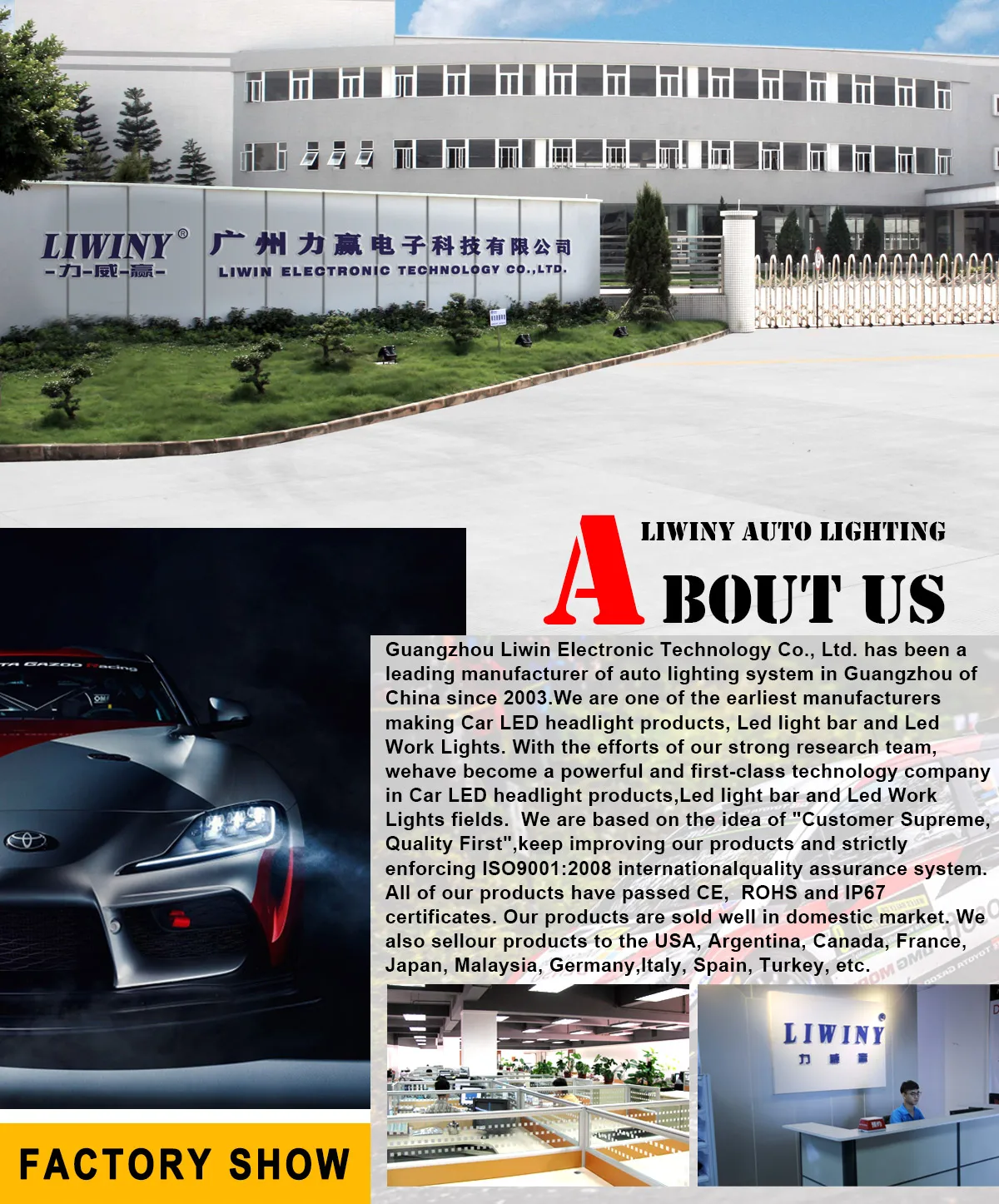 Guangzhou Liwin Electronic Technology Co., Ltd. - LED Headlight/ OEM ...