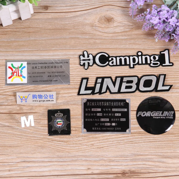 Engraved Metal Plate Custom PVC Logo Sign Name Plates Alu Plaques ...