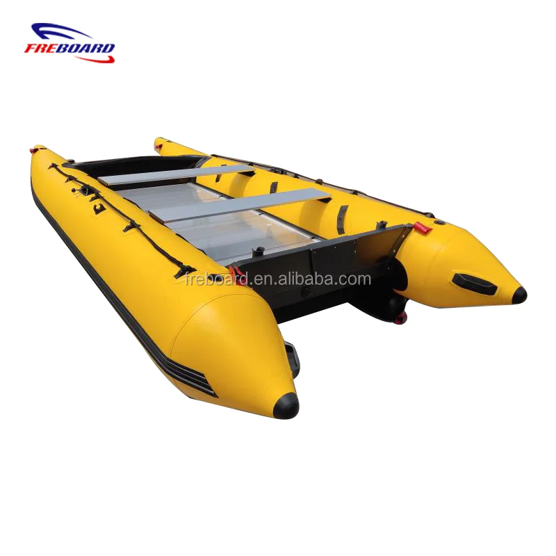 4.3m Inflatable Sailing Catamaran with Speed Tubes Sport Speedy Fishing ...
