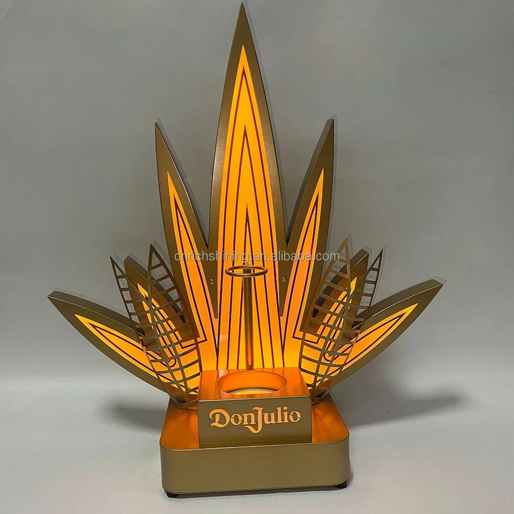 Led Acrylic Champagne Wine Display Holder Alcohol Bottle Presenter For ...