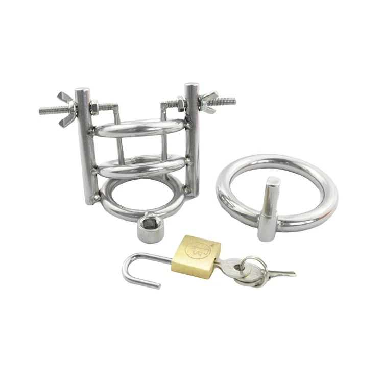Stainless Steel Urethral Sounding Male Chastity Device Cock Cage