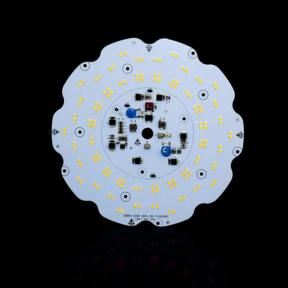 Ac220v 150w Dob Round Aluminum Pcb Assembly Pcb Board Circuit Pcba Led ...