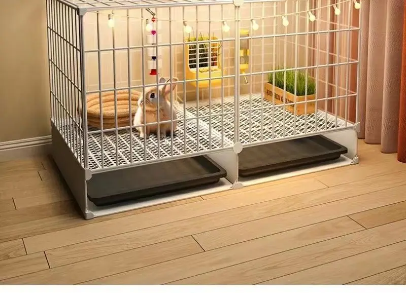 Transparent Large Automatic Cleaning Rabbit Cage Indoor Pet Rabbit Nest ...