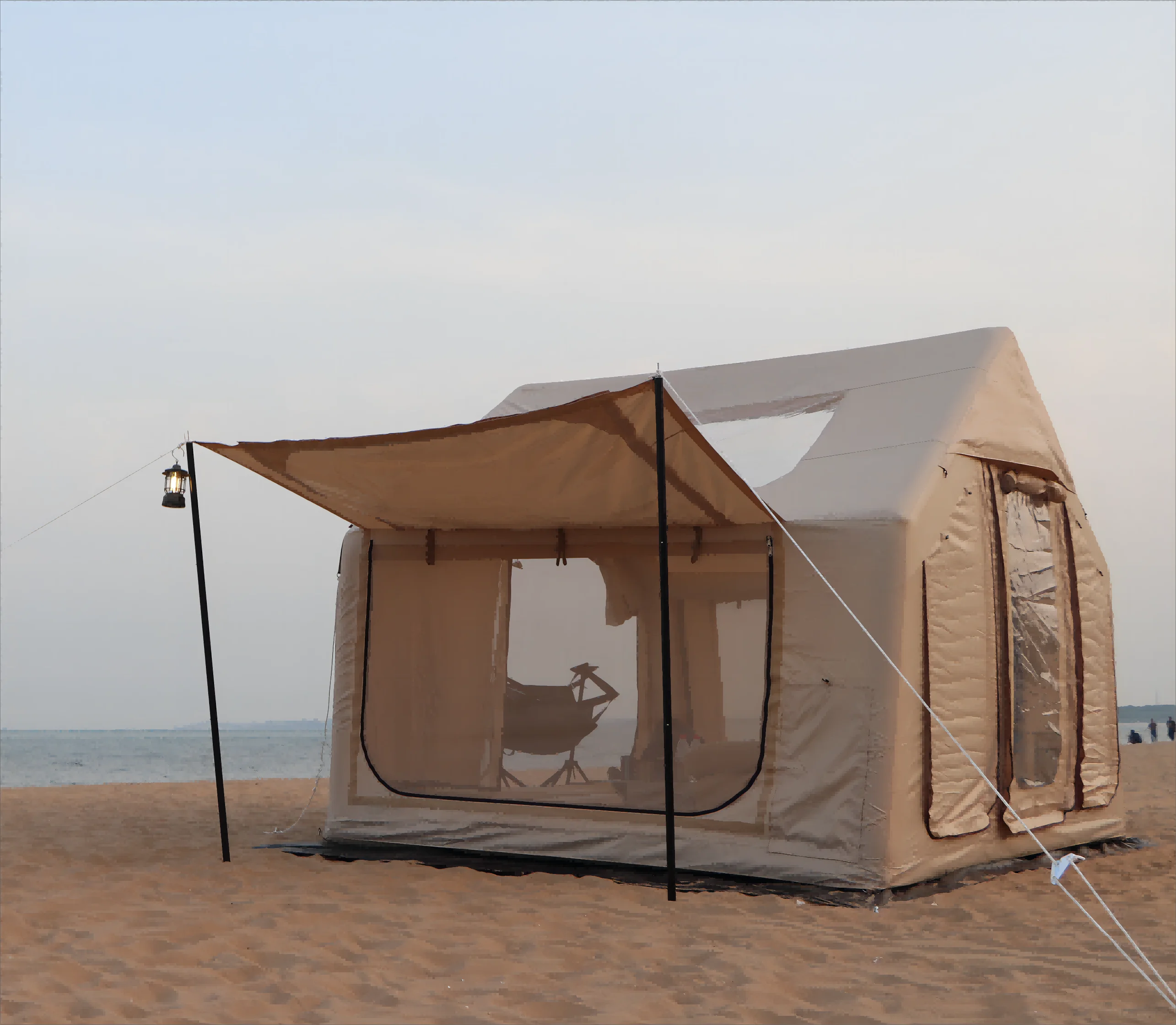 Woolf 9sqm Outdoor Camping Oxford Cloth Inflatable Tent