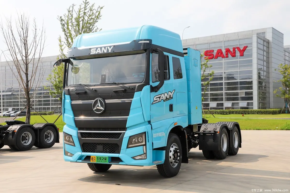 Sany Heavy Truck Jiangshan Ev550 6x4 Pure Electric Tractor In Stock For Wholesale - Buy Sany ...