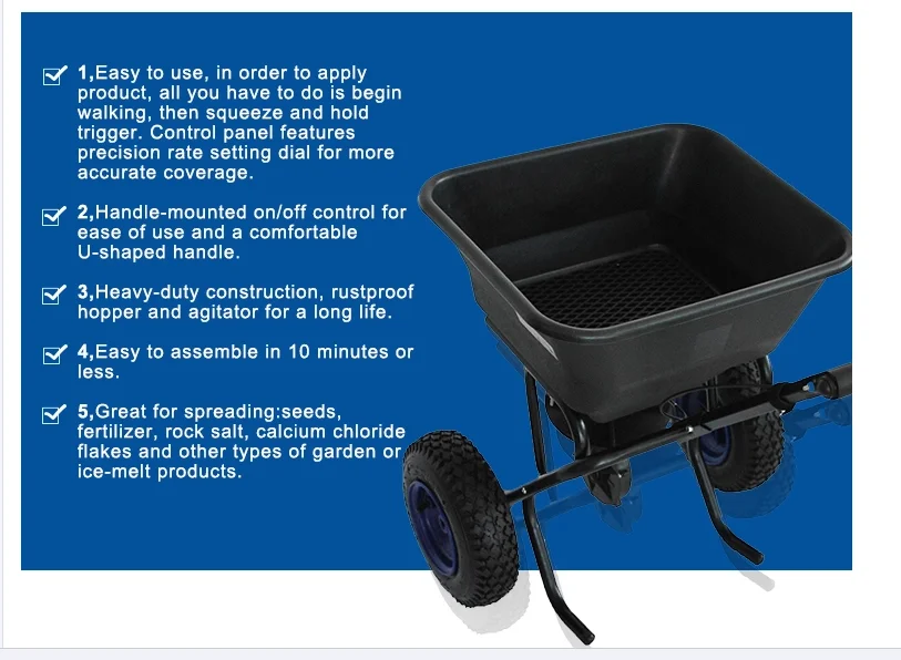 Hand Seeding Gritter With Plastic Bucket For Seed And Fertilizer - Buy ...