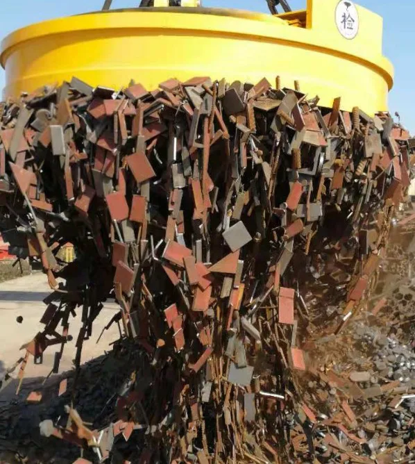 Steel Scrap Yard Lifting Magnet 220v 2 Ton Billet Electro Scrap Yard ...