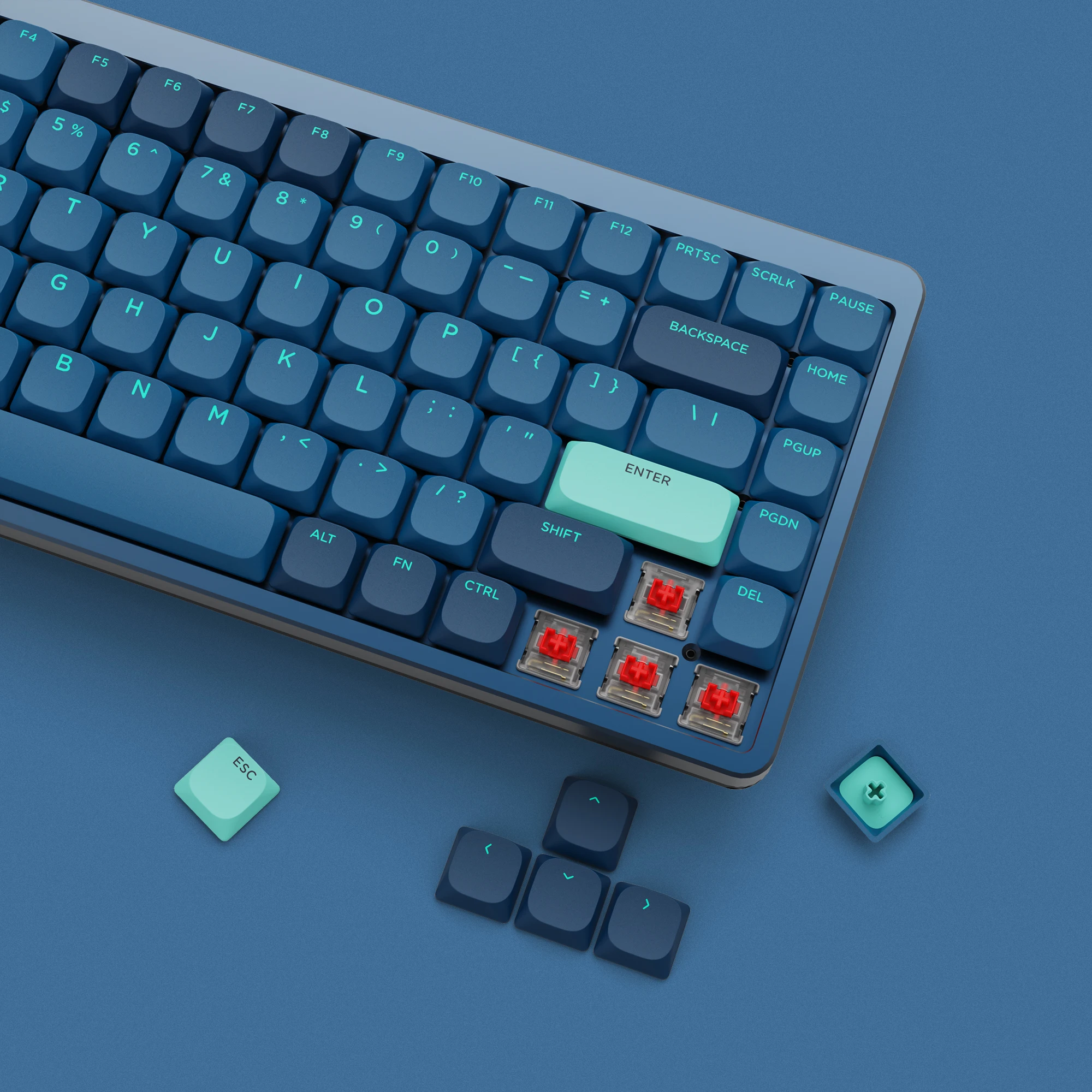 Low Profile Custom Keycaps Set for Mechanical Keyboards - OEM