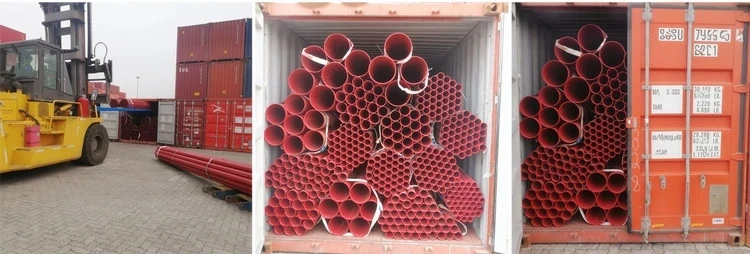 ASTM A53 ERW Gr.b Red Painted 1" X 6m Fire Fighting Steel Pipe