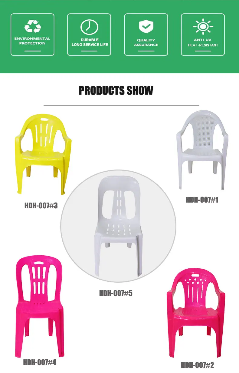 Plastic Garden Chairs Low Back Seat Patio Chair Partying Camping Picnic ...