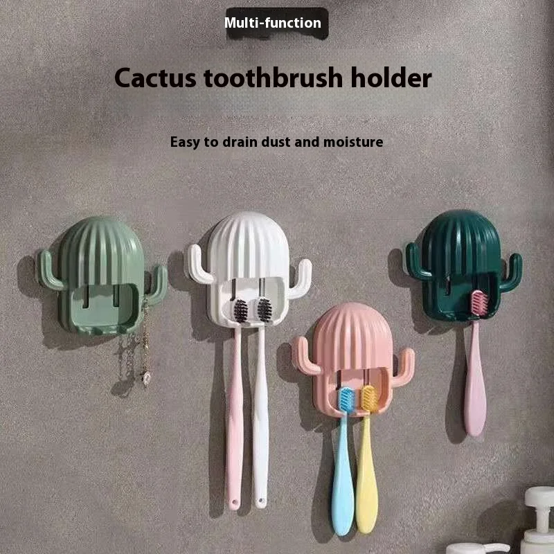 Wholesale Multi-Functional Plastic Cactus Shape Bathroom Toothbrush ...