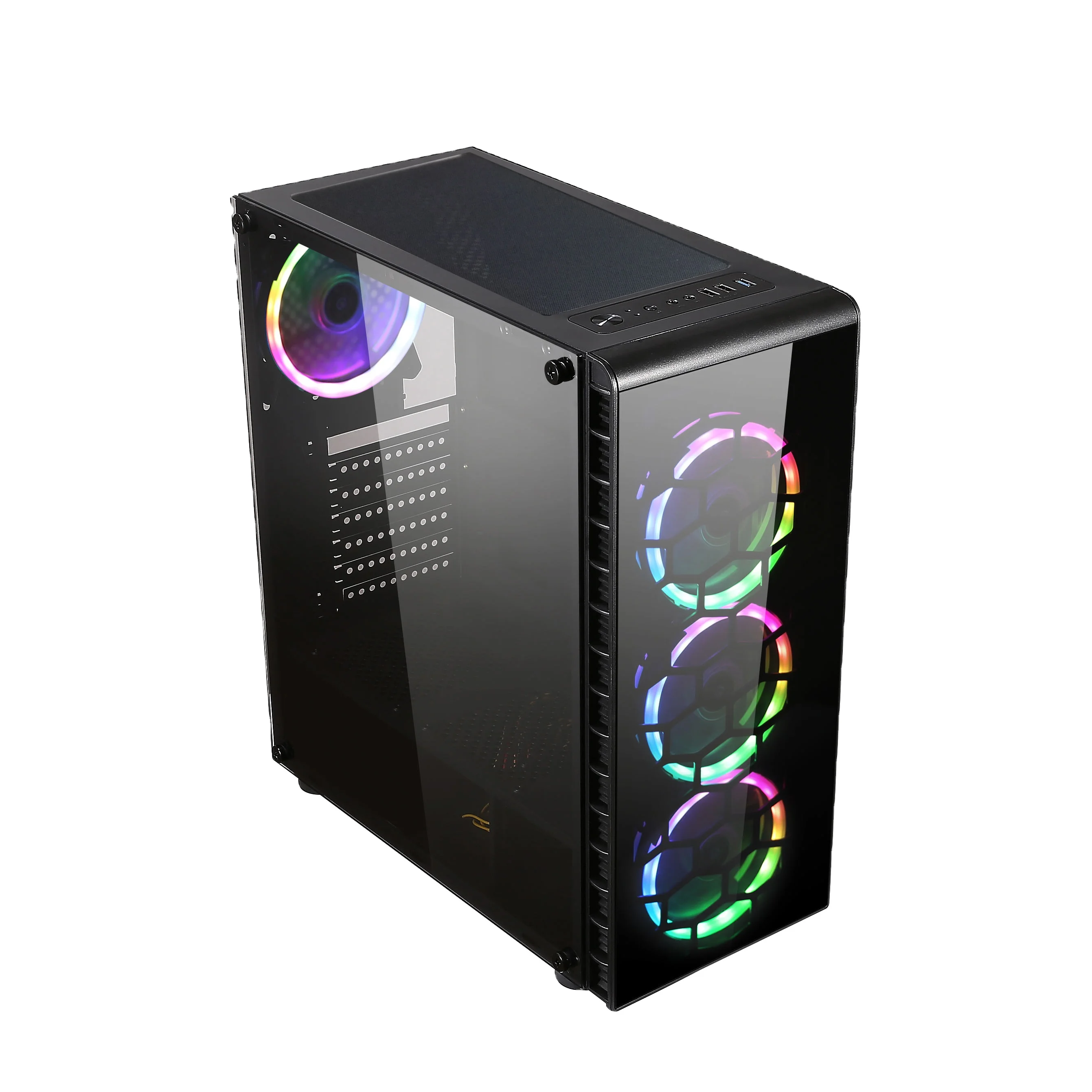 Sate( K381) Computer Casing Desktop Custom Eatx Tempered Glass Rgb Gaming Pc Case Pc Tower ...