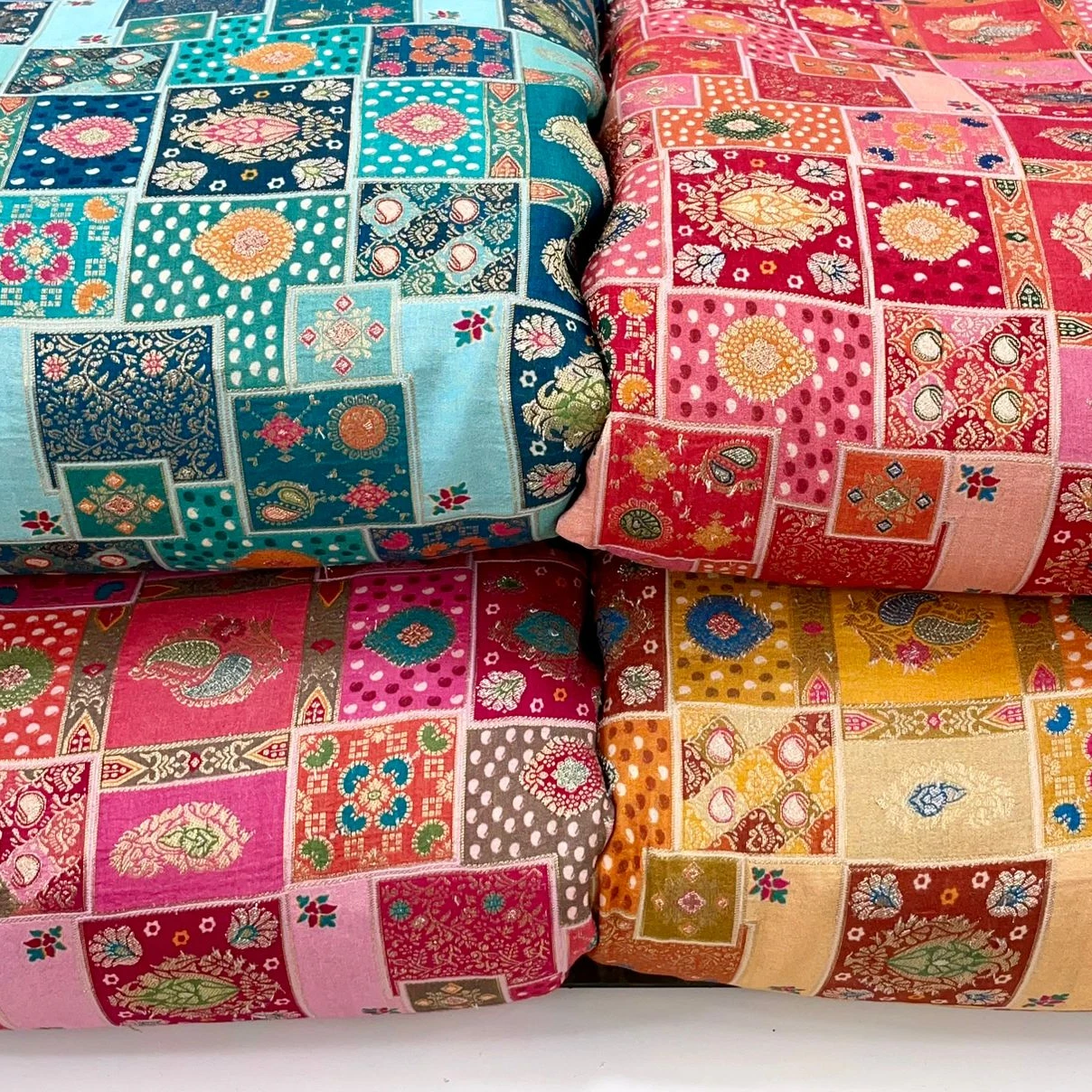 Customized Printed Cotton Jersey Fabric For Dress Digital Printing ...