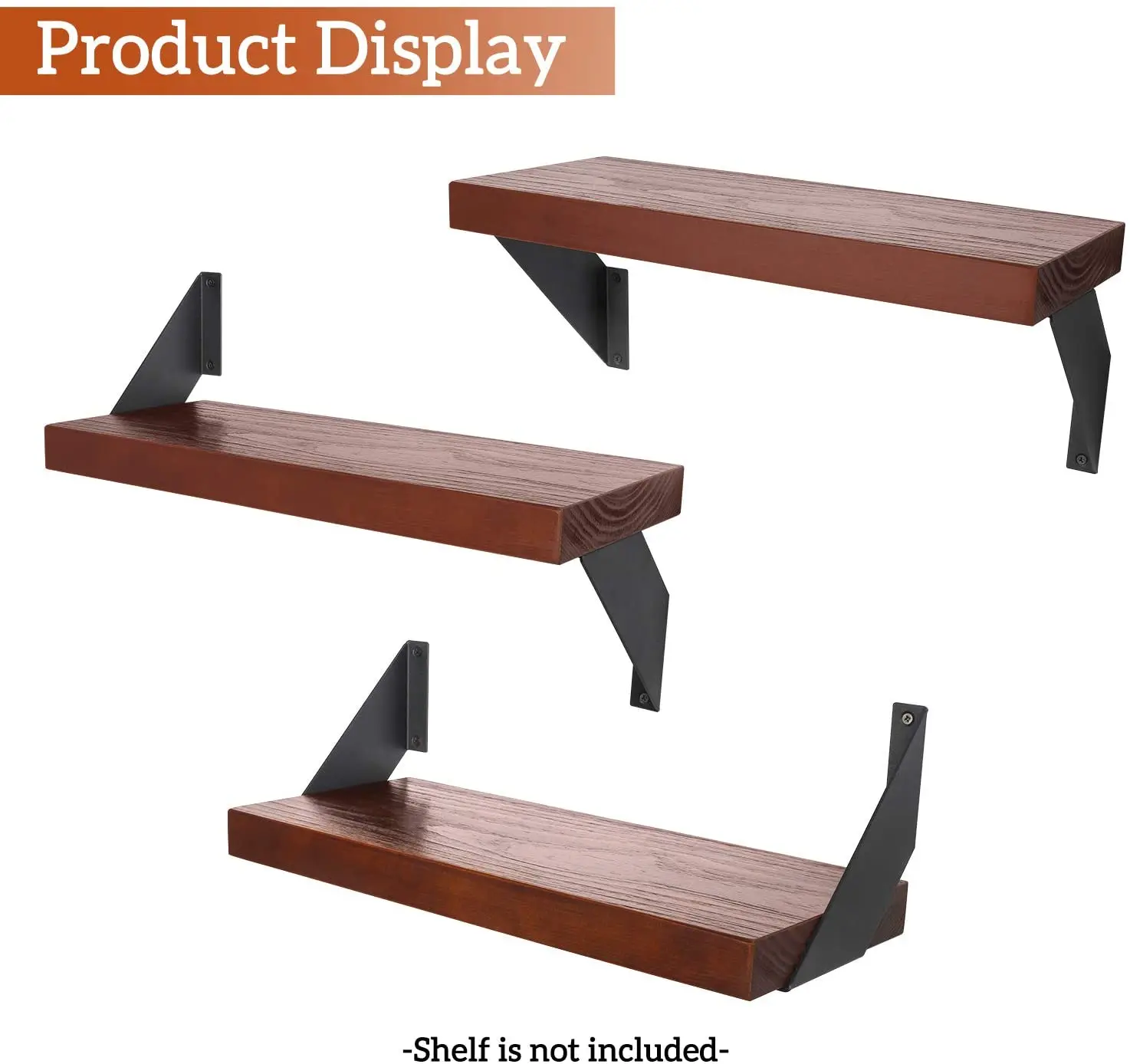 Heavy Duty Angle Shelf Brackets Floating Shelves Sleek and Decorative ...