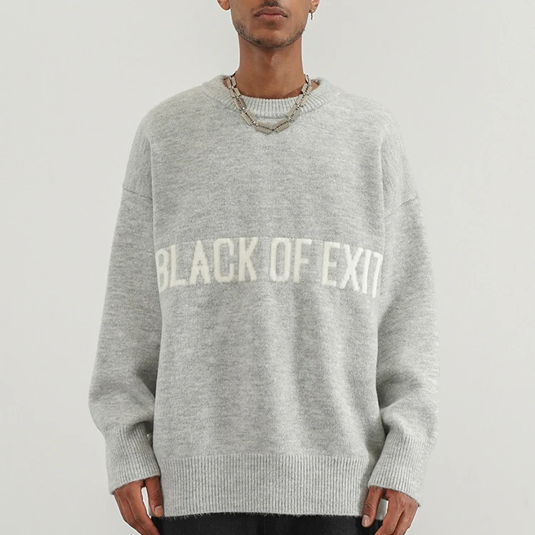 Custom OEM/ODM 7GG Computer Knitted Pullover Sweater Pure Cotton ...