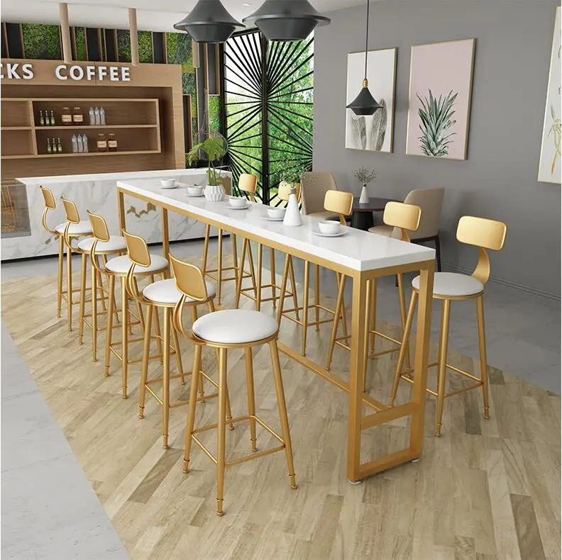 Multi Size Simple Bar Table And Chair Combination Of Modern Simple Iron ...