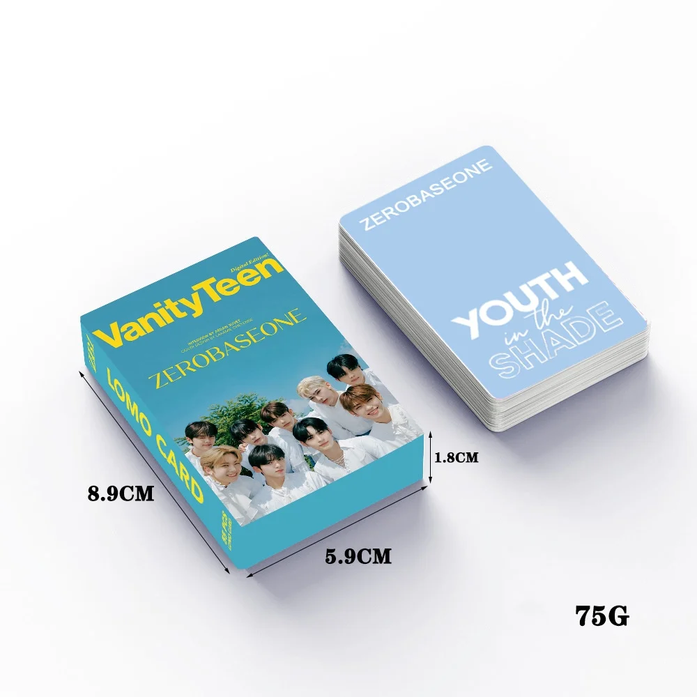 55Pcs/Box KPOP ZEROBASEONE YOUTH in the SHADE 1st Album Photocards Zhanghao Matthew Yujin ZB1 ...