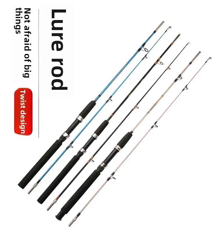Luya Rod Manufactured Wholesale Solid Fiberglass Plug-In Boat Fishing ...