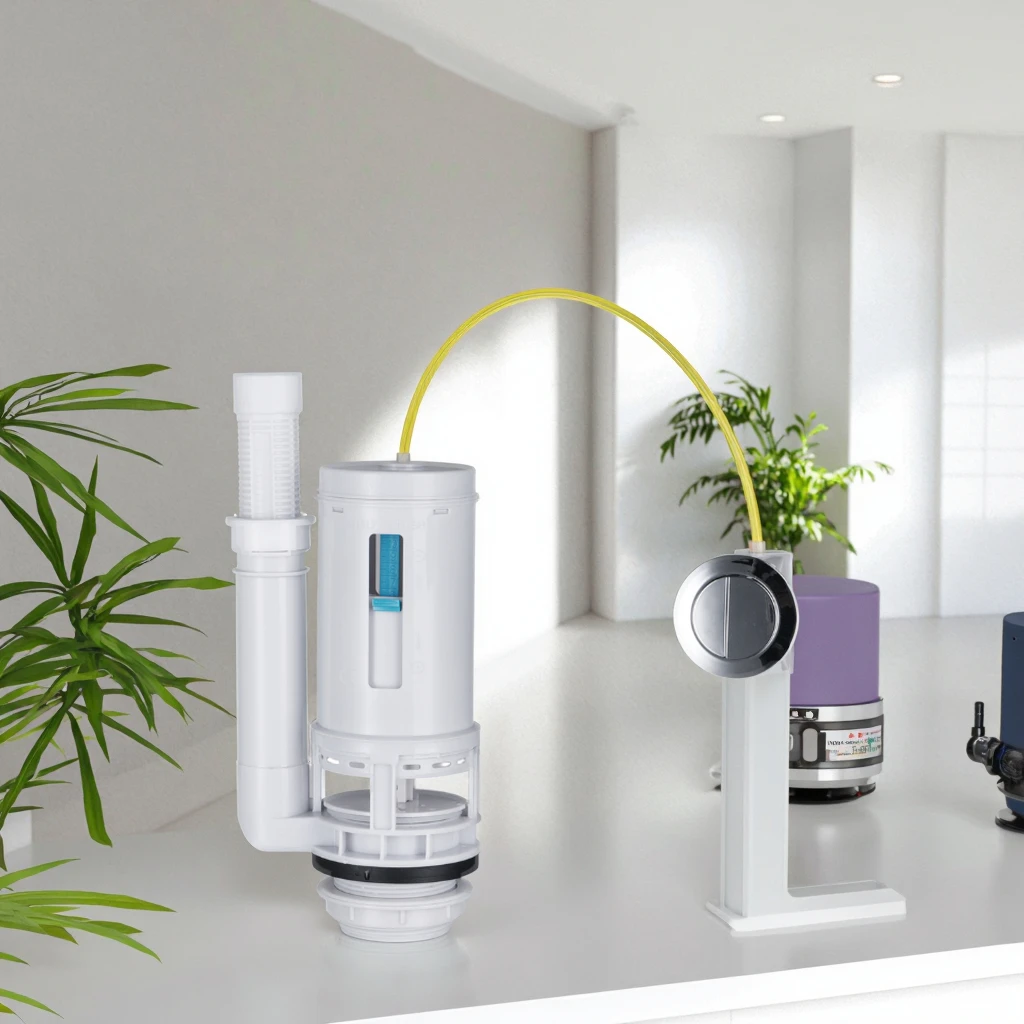 Plastic Toilet Flushing Mechanisms with Water and Wire Flush Valves ...