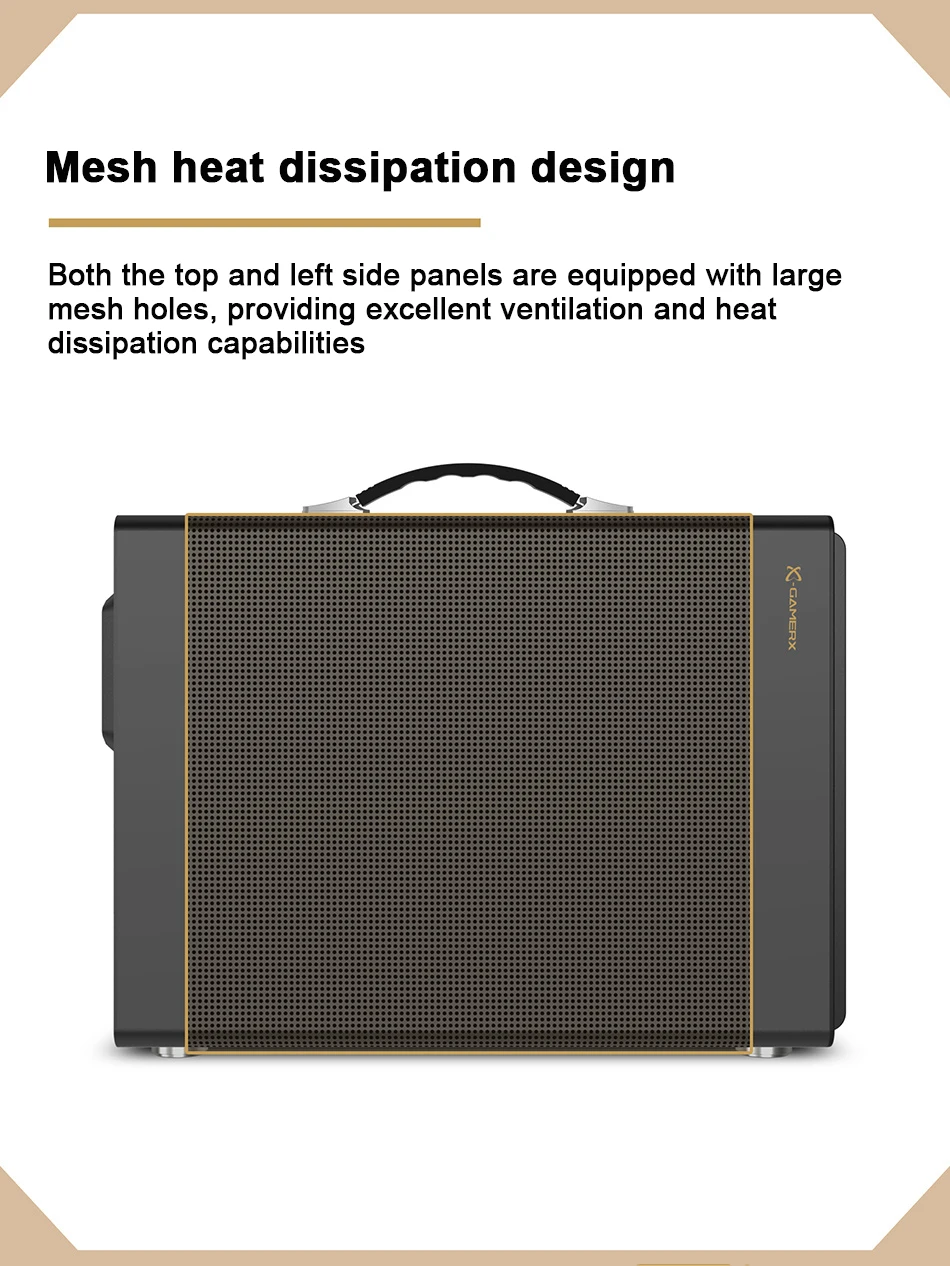 Portable Mid Tower Computer Case Power Train P40 - Supports MicroATX ...