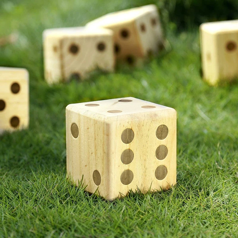 Giant Yard Dice Set - Durable, Customizable Fun for All