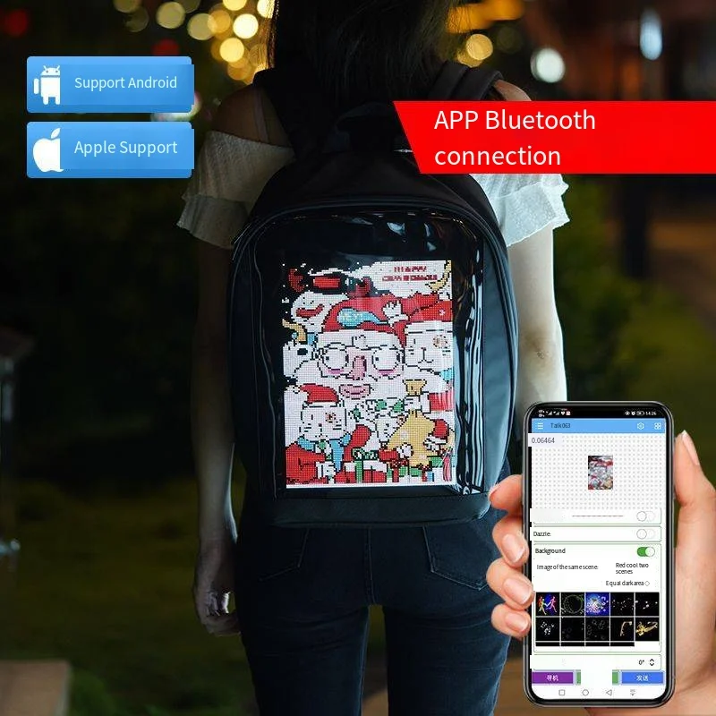 Led Advertising Backpack Screen Intelligent Driver Led Bag Outdoor Full ...