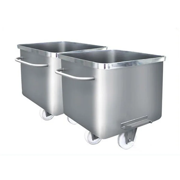 200L Stainless Steel Meat Trolley for Food Industry