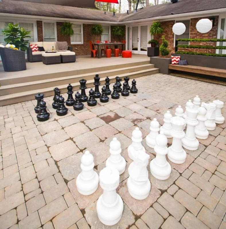 Giant Outdoor Chess Set Lawn Chess With Large Pieces Garden Chess Set ...