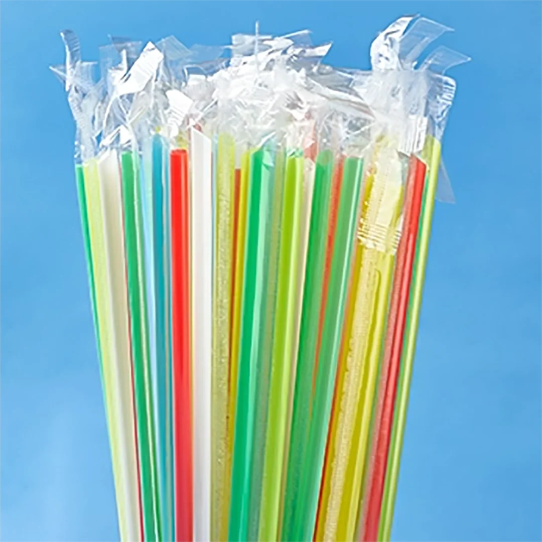 Food Grade Disposable Bubble Tea Straw For Milk Tea Made From Plastic ...