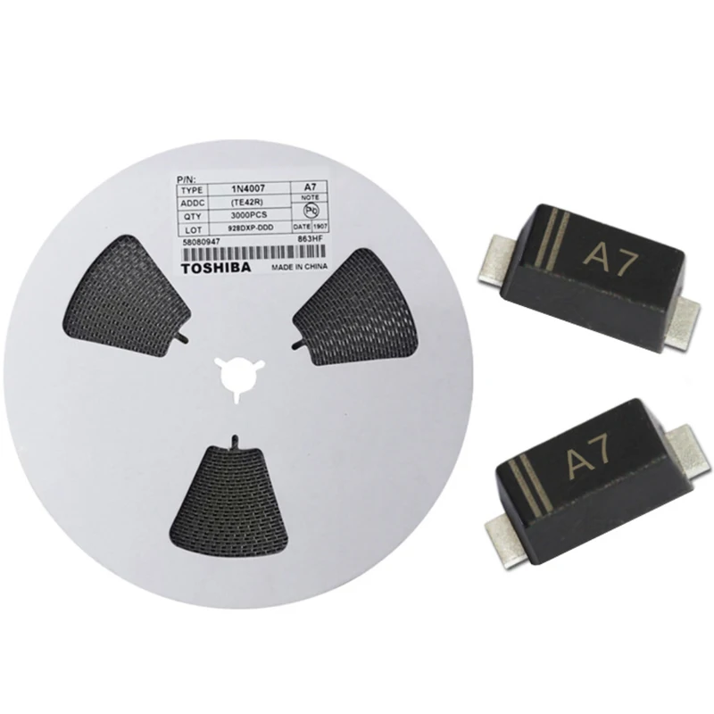 1n4007 Smd Diode A7 1a 1000v Sod 123f 1206 Rectifier Diode Buy Smd