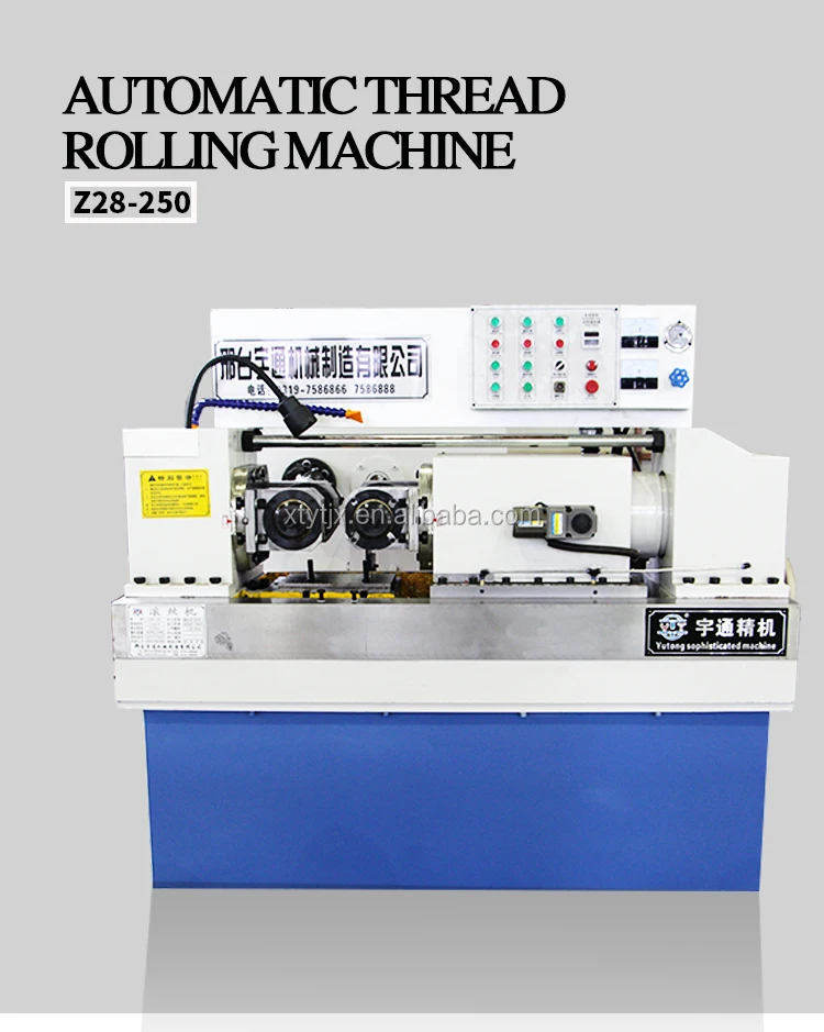 Factory Price Threaded Rod Threading Rolling Machine High Speed Screw ...