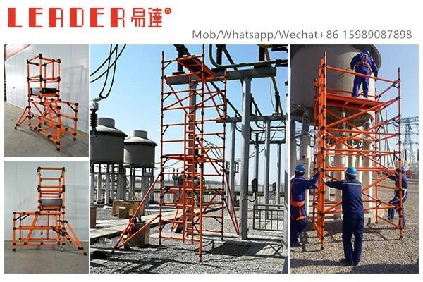 Grp Fiberglass Mobile Scaffolding Tower For Electrically Charged ...