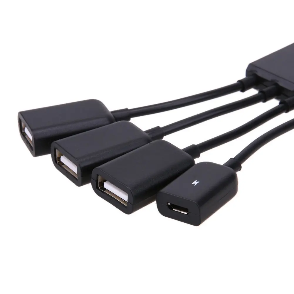 USBC Factory Sales USB 2.0 OTG Micro/Type-C Switch Charging Hub with 4 ...