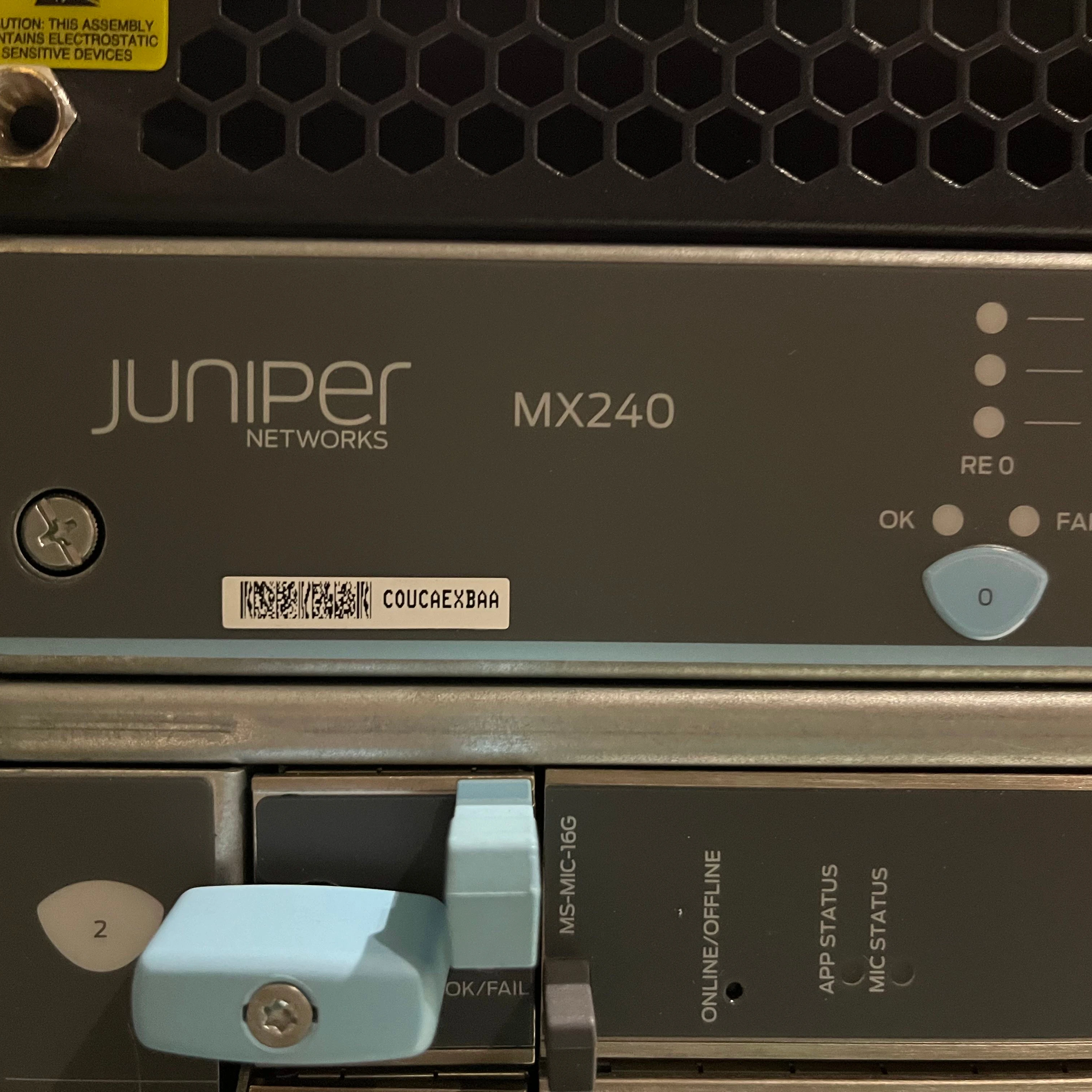 Juniper Router Original Used MPC-3D-16XGE-SFPP for MX240