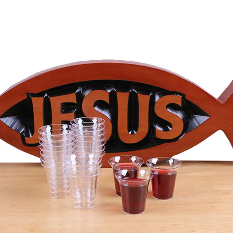 Mini Clear Biodegradable Disposable Communion Cups 22ml
