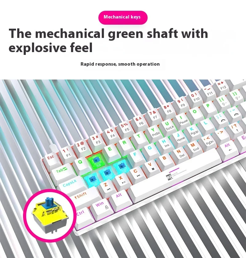 61-Key Electronic Competition Mechanical Keyboard RK Key Line ...