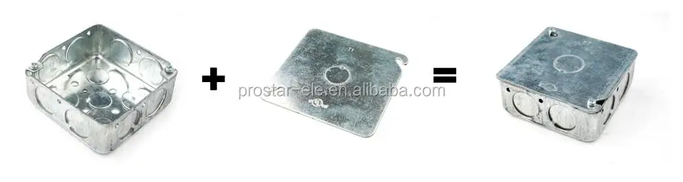 4x4" Square Conduit Electrical Box With 1/2 & 3/4 Knockouts - Buy ...