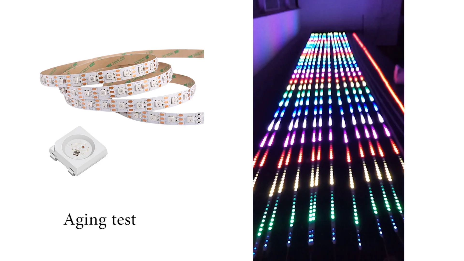 Smd5050 Led Strips Dc12v Addressable Smart Rgb Strip Light Ws2811 ...